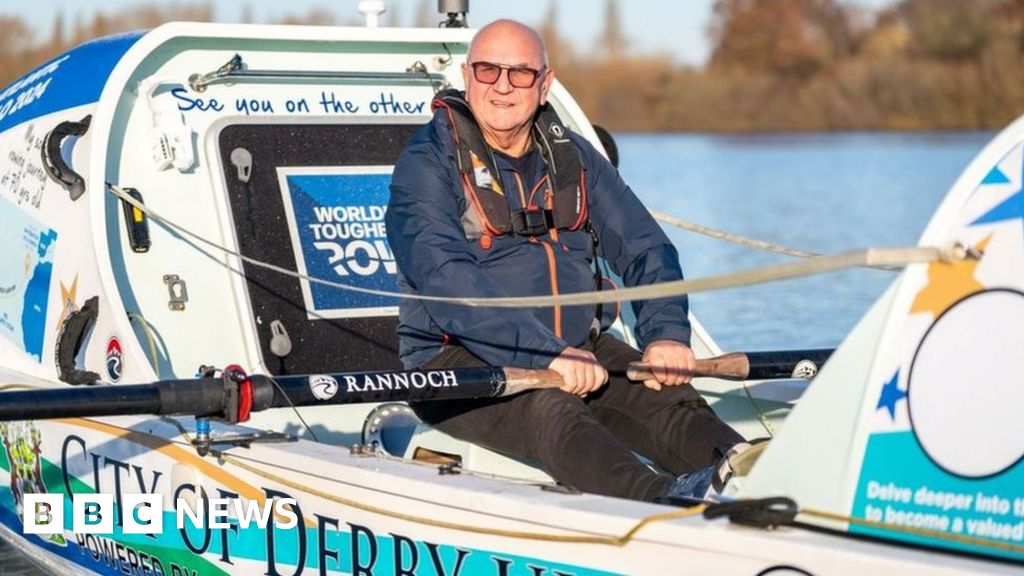 Derby grandad to row 3,000 miles across the Atlantic Ocean - BBC News