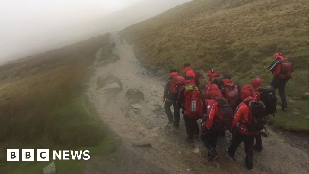 Storm Brian: Woman rescued from Snowdon after fall - BBC News