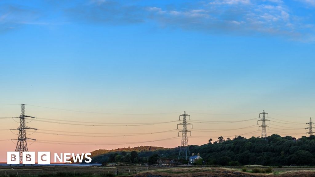 Dwyryd Estuary: Work under way to remove pylons from beauty spot - BBC News