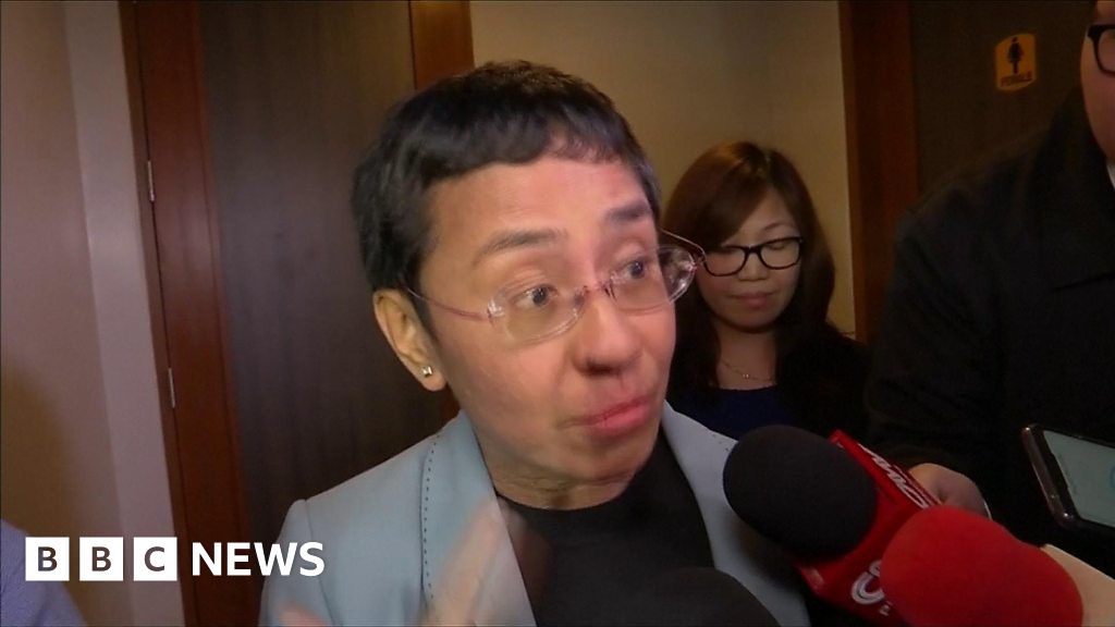 Maria Ressa: Arrested Rappler CEO says rule of law broken - BBC News