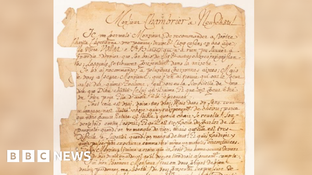 Lord Byron letter found in Gloucestershire to be auctioned - BBC News