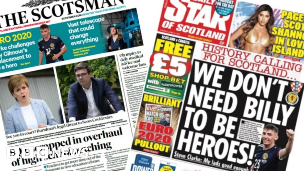 Scotland's papers: Education shake-up and Scotland star Covid blow ...