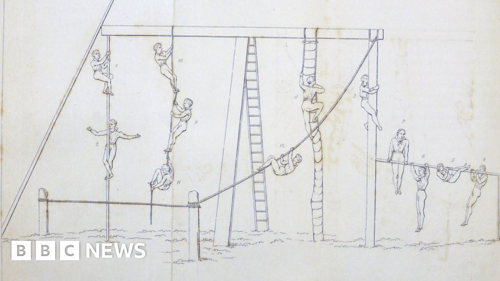 'Manly exercise' manual found at Cambridge college - BBC News
