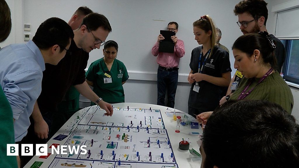 Brighton A&E staff practise with 'crisis' board game