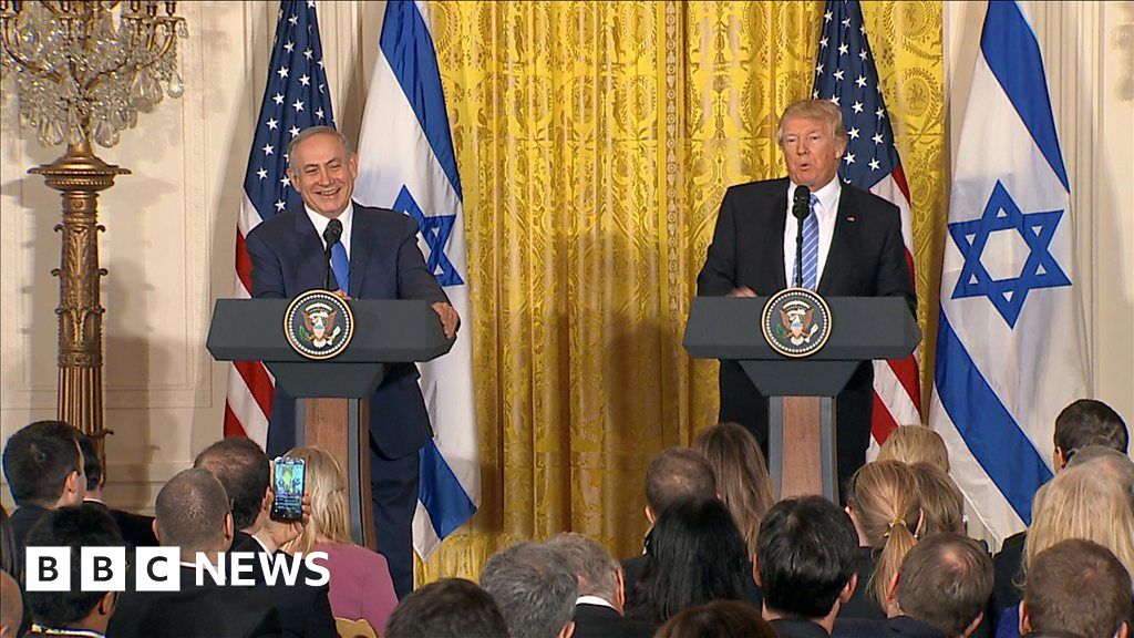 Trump: 'Mideast peace up to them' - BBC News