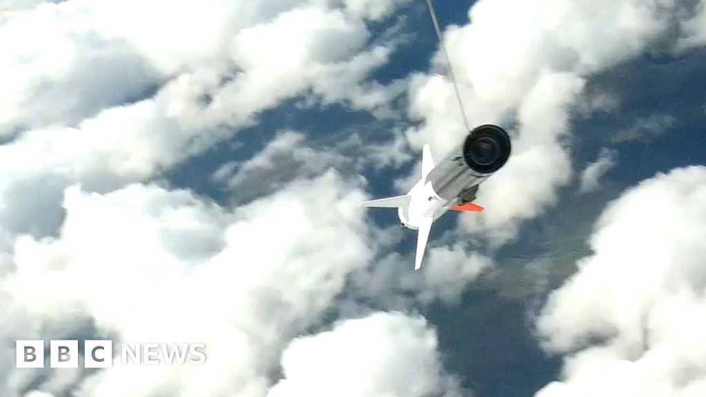 'First' commercial rocket launched from Scotland - BBC News