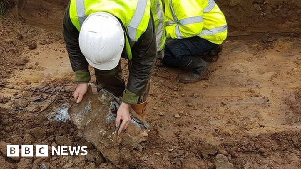 RAF Spitfire remnants unearthed in County Monaghan - BBC News