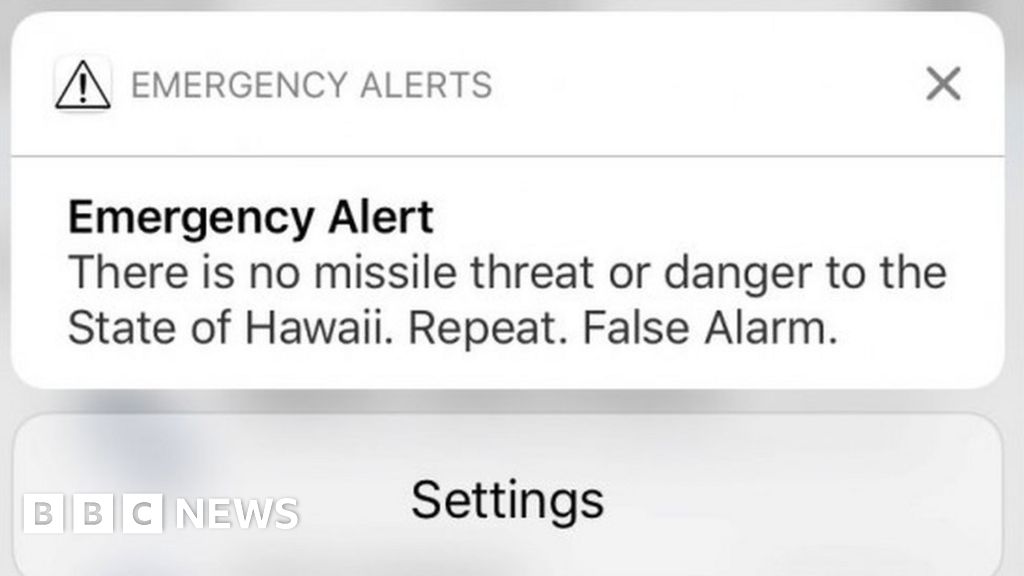 Hawaii told to fix its alert system after false missile alarm - BBC News