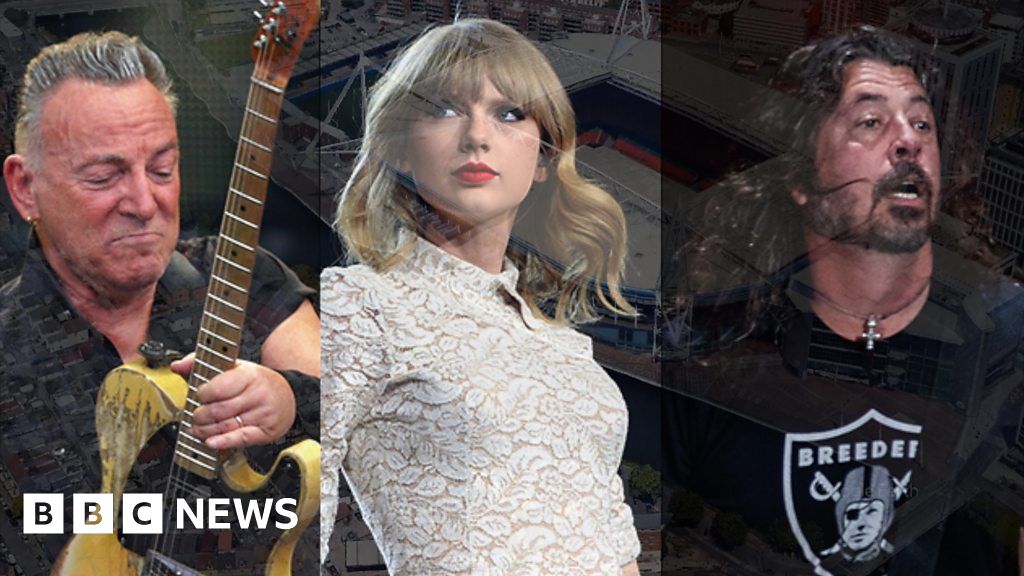Taylor Swift and Bruce Springsteen among artists in Wales in 2024