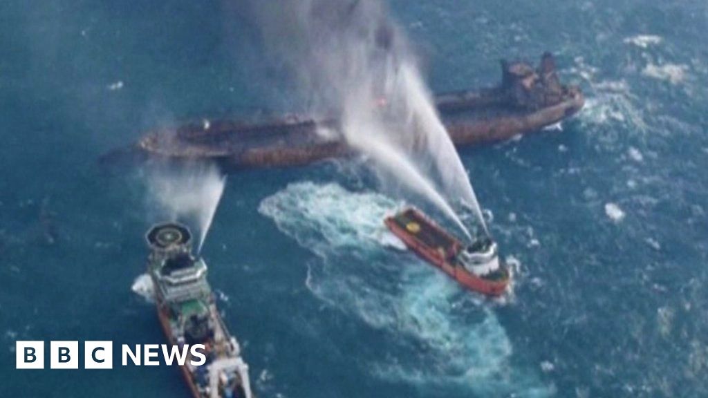 Sanchi oil tanker still on fire off China coast - BBC News