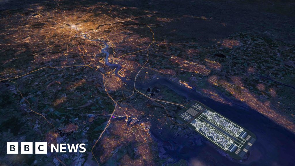 Boris Johnson refloats Thames Estuary airport plan - BBC News