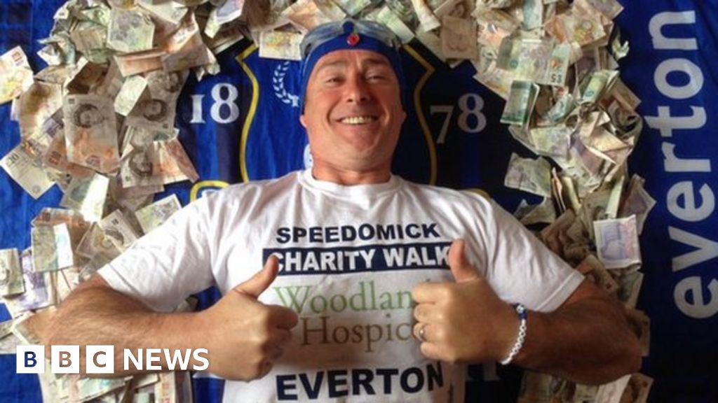 Everton fundraiser 'Speedo Mick' smashes 50K milestone - BBC News