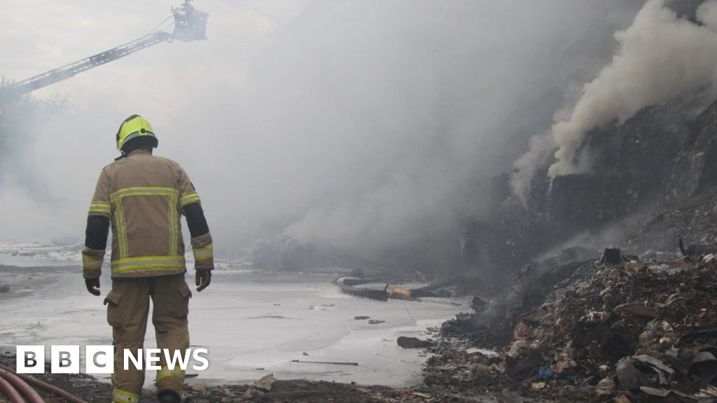 Kiveton Park: Rotherham industrial waste fire still burns seven weeks on