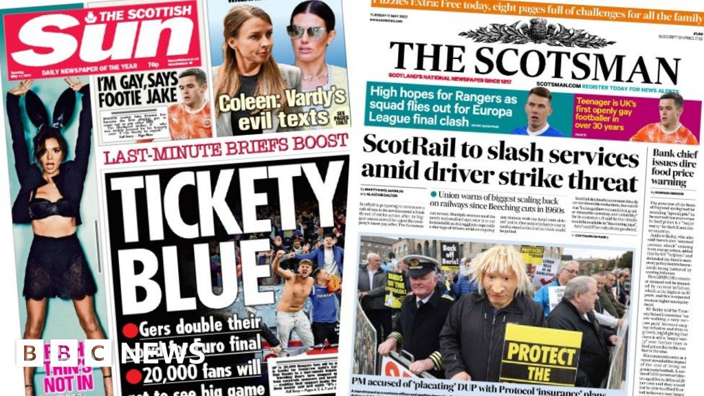 Scotland's papers: Seville ticket boost and train driver strike fears ...