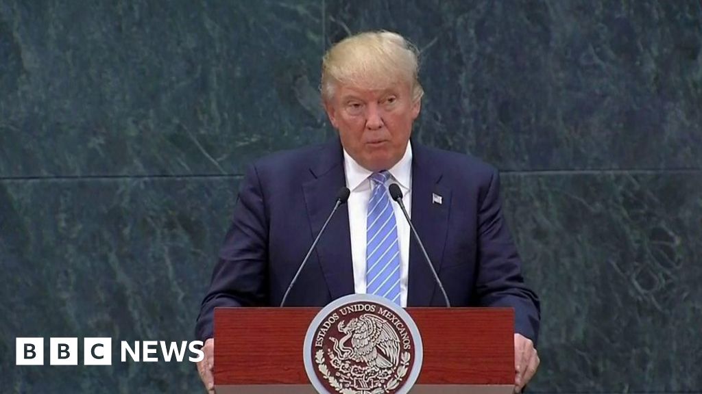 Donald Trump ducks clash on Mexico visit - BBC News