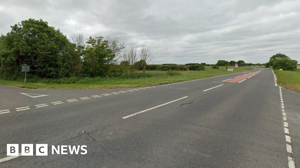 Four people in hospital after three-vehicle crash on A52 - BBC News