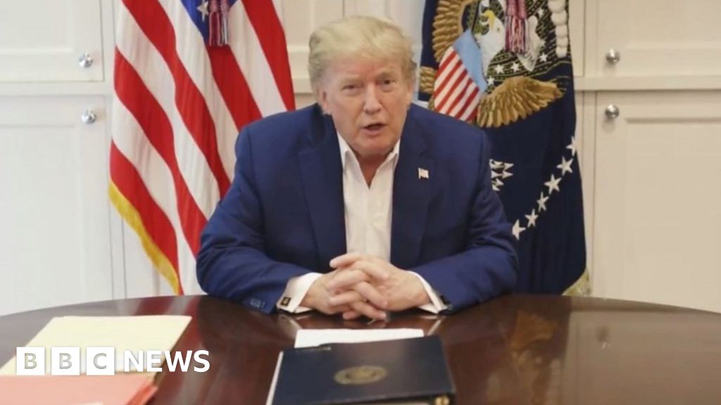 Donald Trump tells America: 'I'm starting to feel good' - BBC News