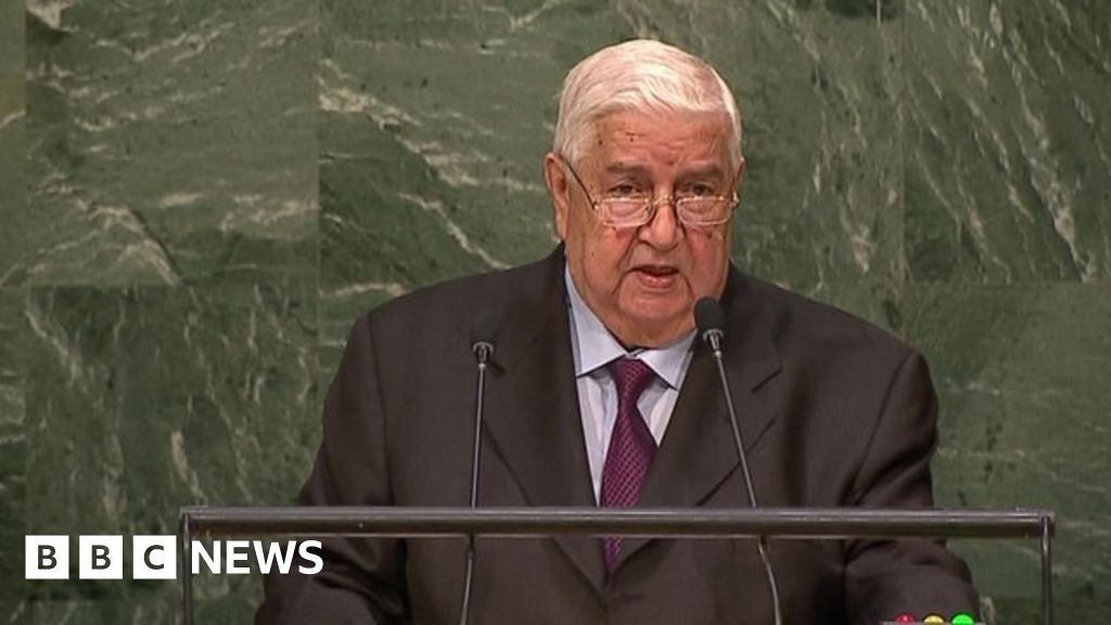 Syrian Deputy PM speech at UN - BBC News