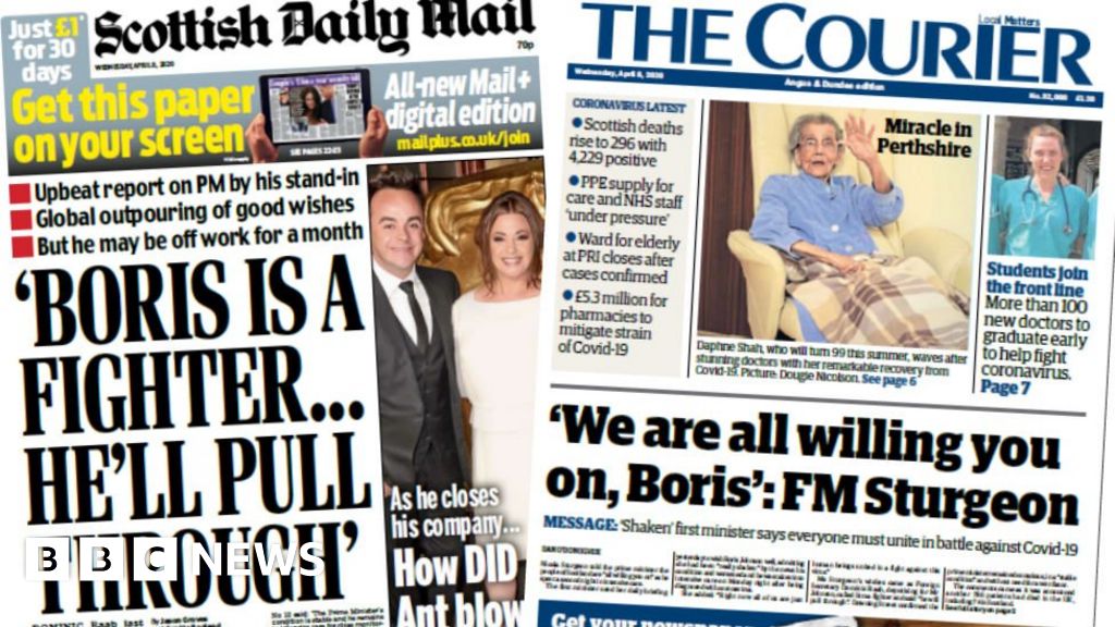 Scotland's papers: Boris battles on and miracle in Perthshire - BBC News