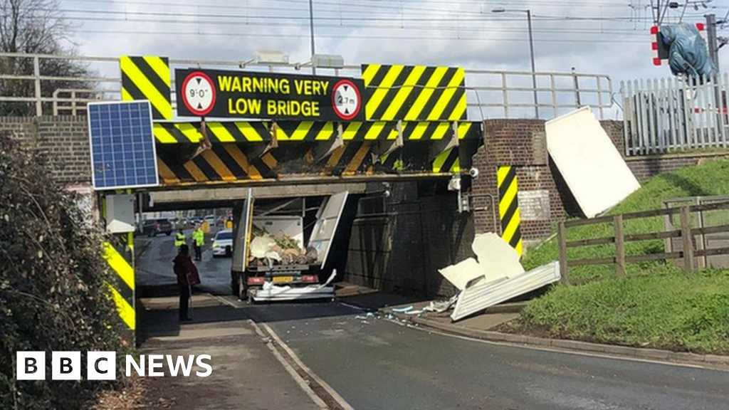 Ely rail bridge hit by van for second time in 2 weeks