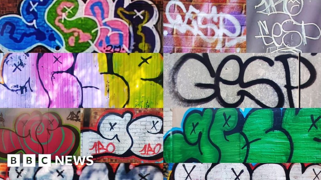 Kettering: Police bid to trace vandal behind graffiti 'plague' - BBC News