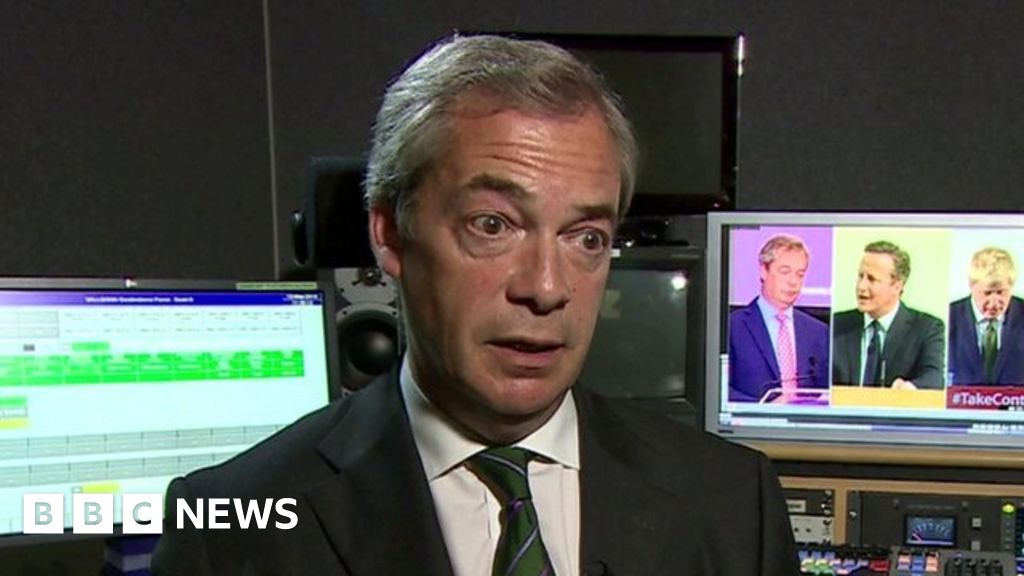EU Referendum: Vote Leave 'livid' over ITV Farage choice - BBC News