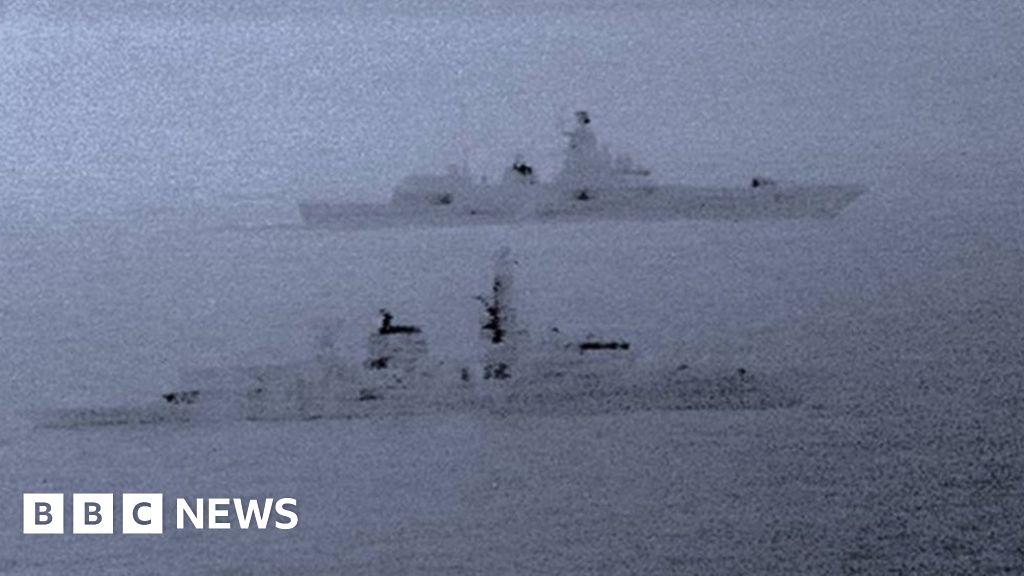Russian naval task group tracked from off Scotland