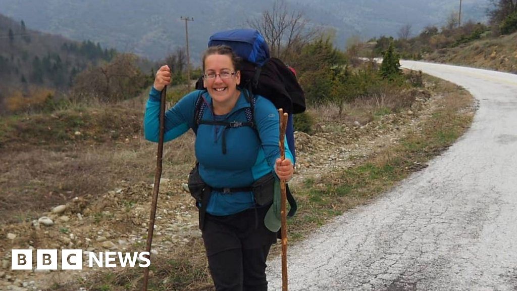 Ursula Martin 'feels strong' after Ukraine to Wales walk - BBC News