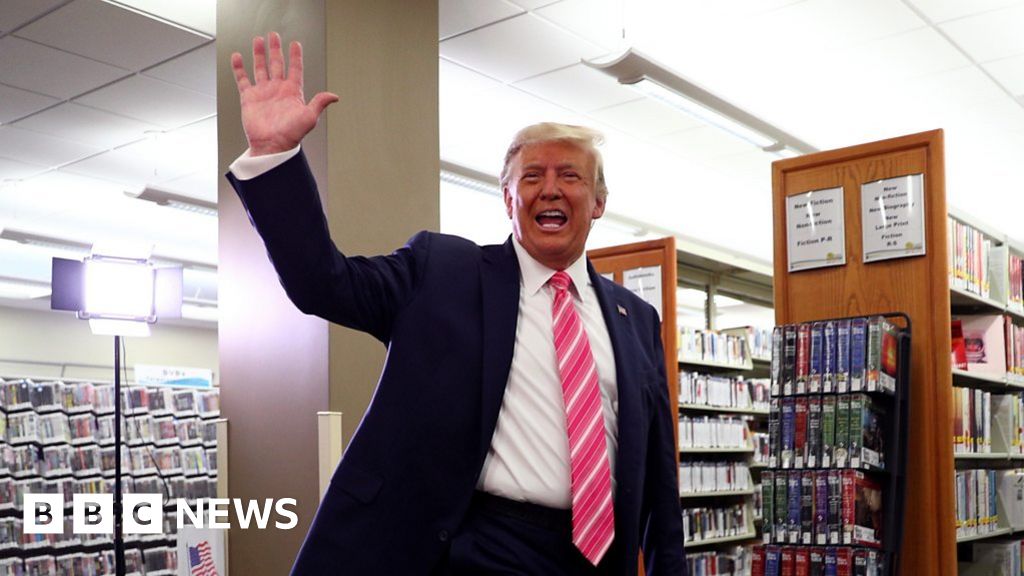 US election 2020: President Trump casts his vote - BBC News