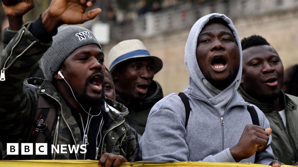 Macerata: Anti-racism protest after migrant shooting in Italy - BBC News