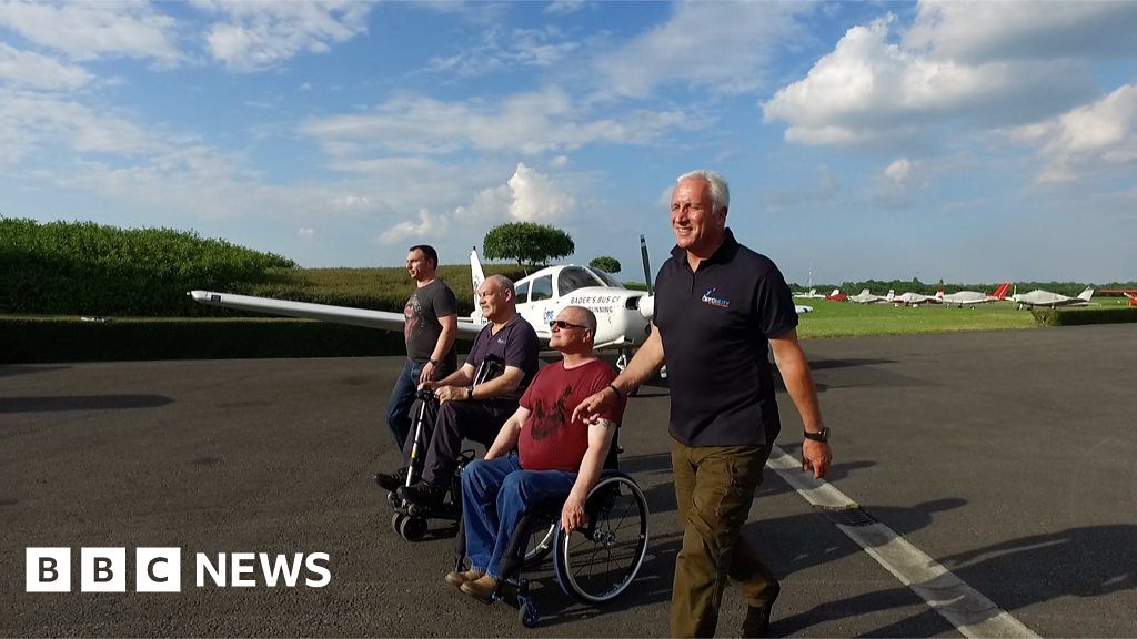 The UK's first disabled air display team gets ready for takeoff - BBC News