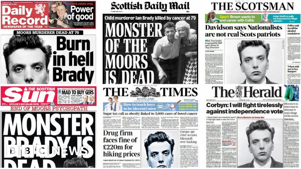 Scotland's papers: Brady dead and Corbyn's 'pitch for power' - BBC News