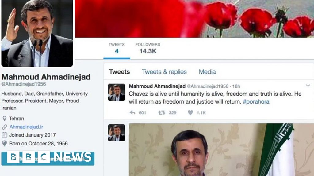 Iran's ex-leader joins Twitter despite previous ban - BBC News