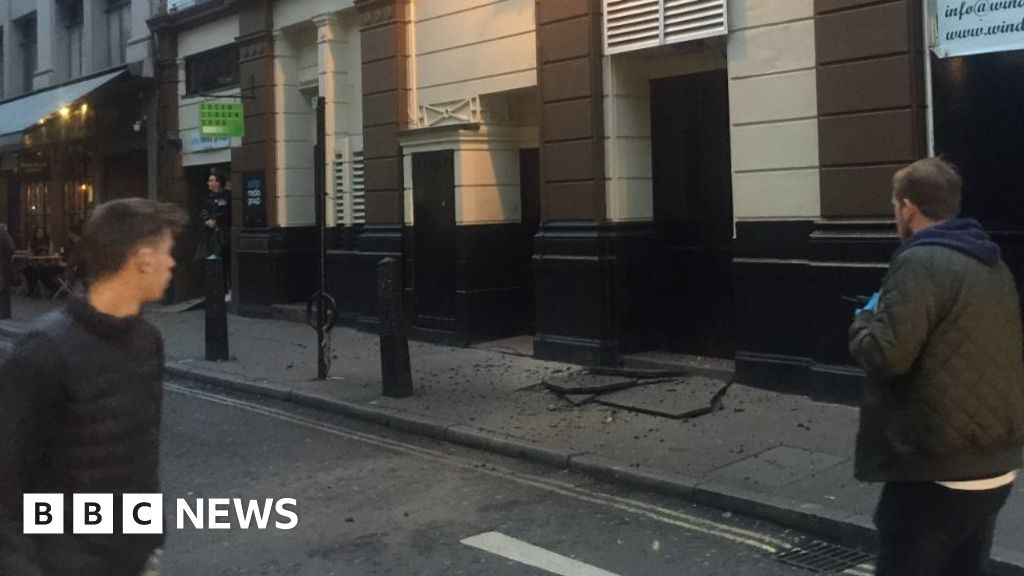 Exploding Soho pavement 'due to power fault' Met says - BBC News