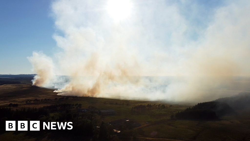 Crews tackle wildfire burning for three days in West Calder