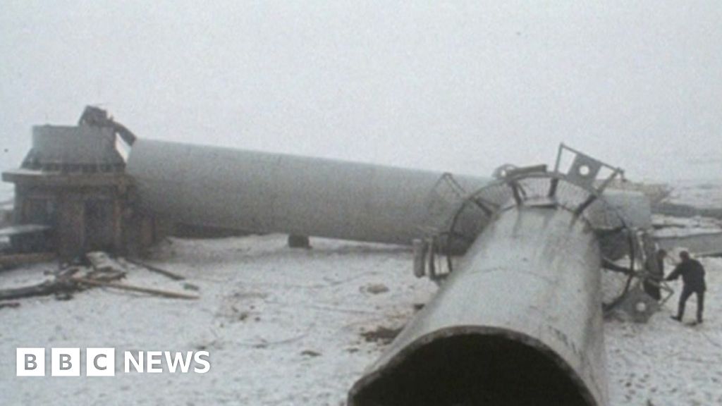 Emley Moor: 50th anniversary of television tower collapse