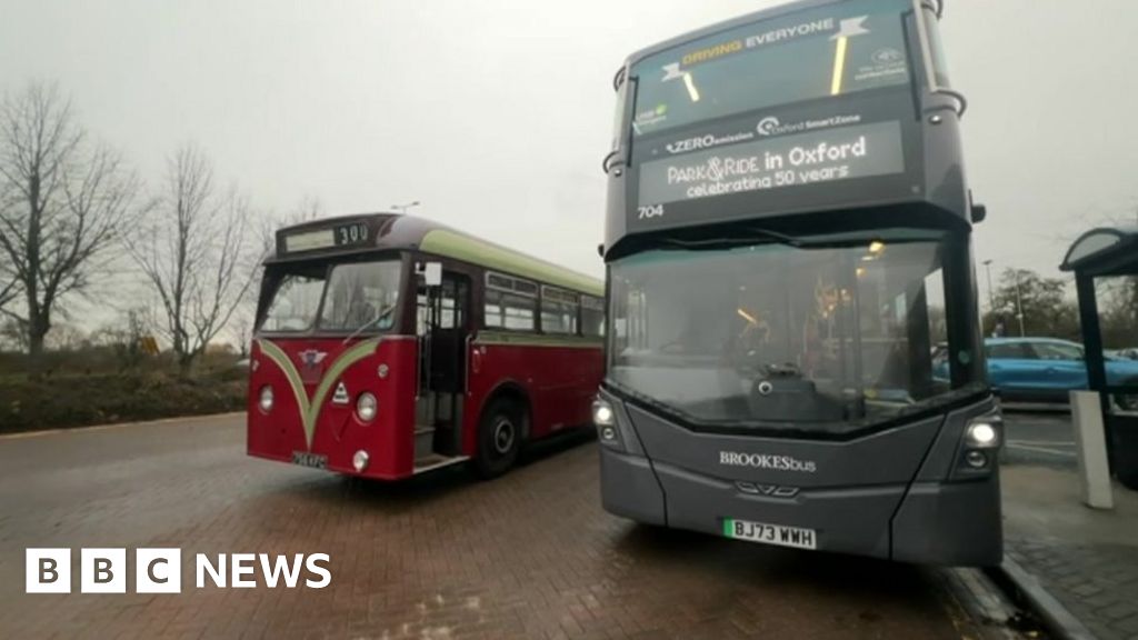 Oxford: UK's first permanent park and ride site turns 50 - BBC News