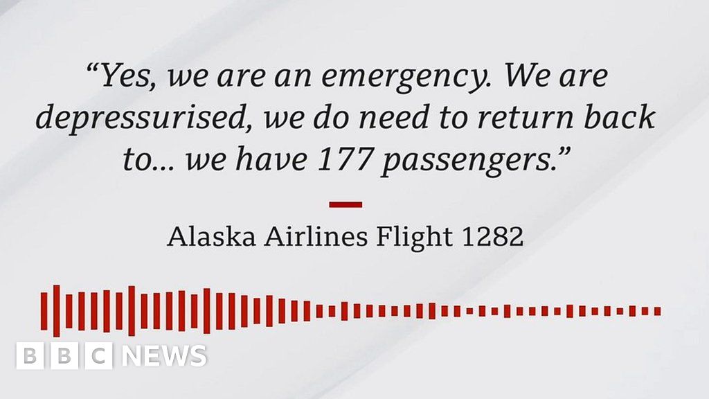 Listen: Alaska flight's distress call to air traffic control - BBC News