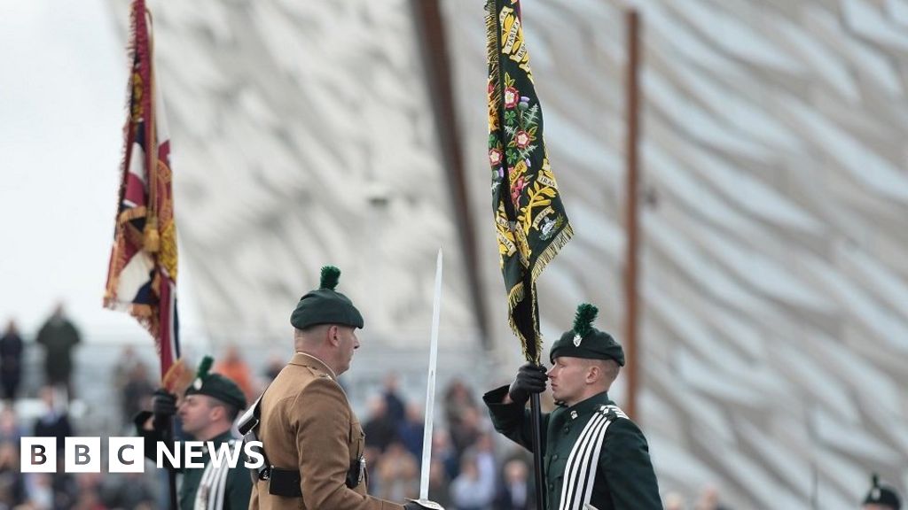 Royal Irish Regiment presented with new Colours by Prince Andrew