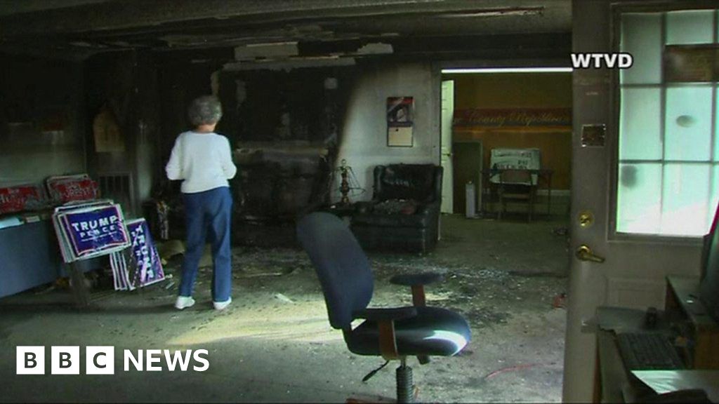 Republican office attack 'political terrorism' - BBC News