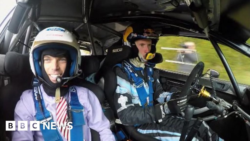 Wales Rally GB: Minister Ken Skates taken for a spin - BBC News