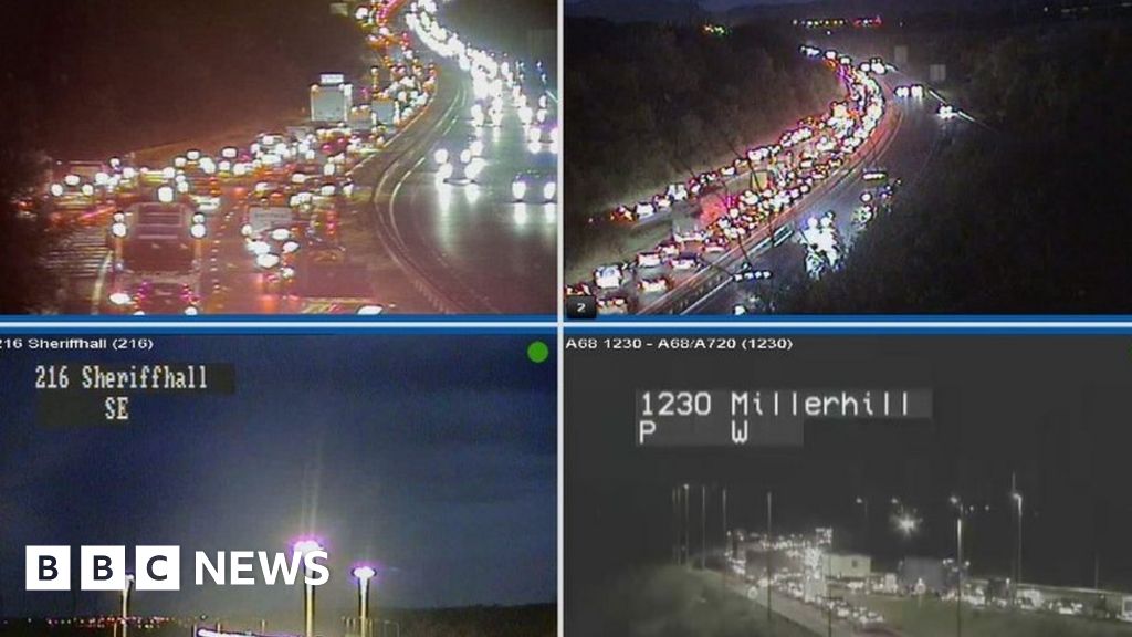 Drivers faced long delays on Edinburgh city bypass - BBC News