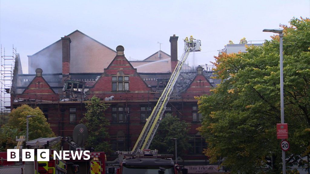 Belfast fire: 'All my work is in that building' - BBC News
