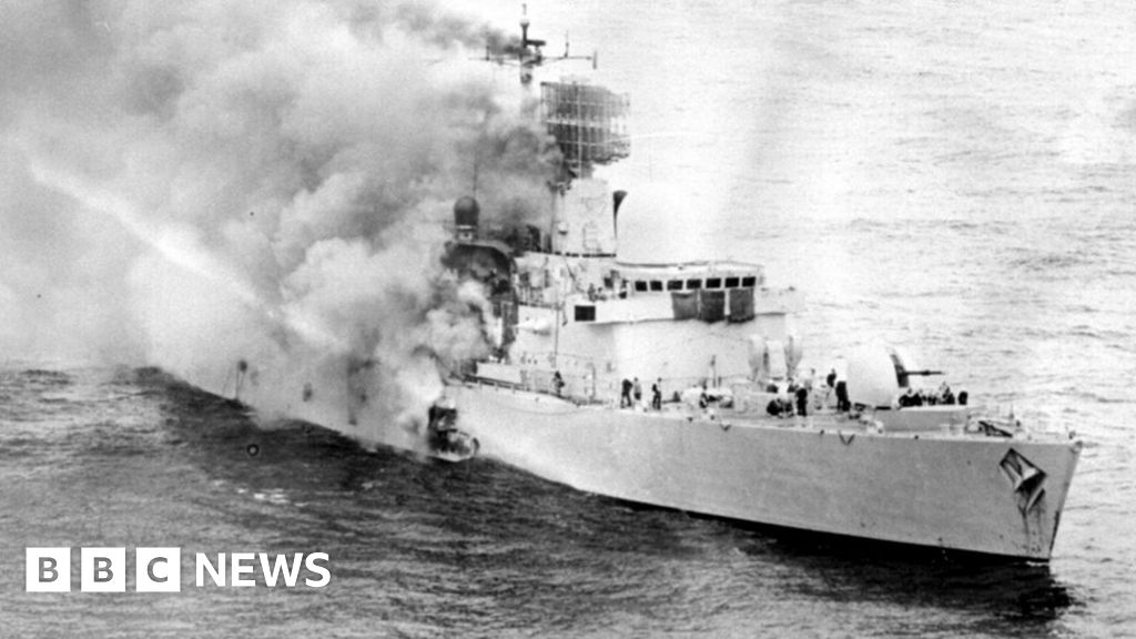 Falklands War: HMS Sheffield memorial set to be unveiled