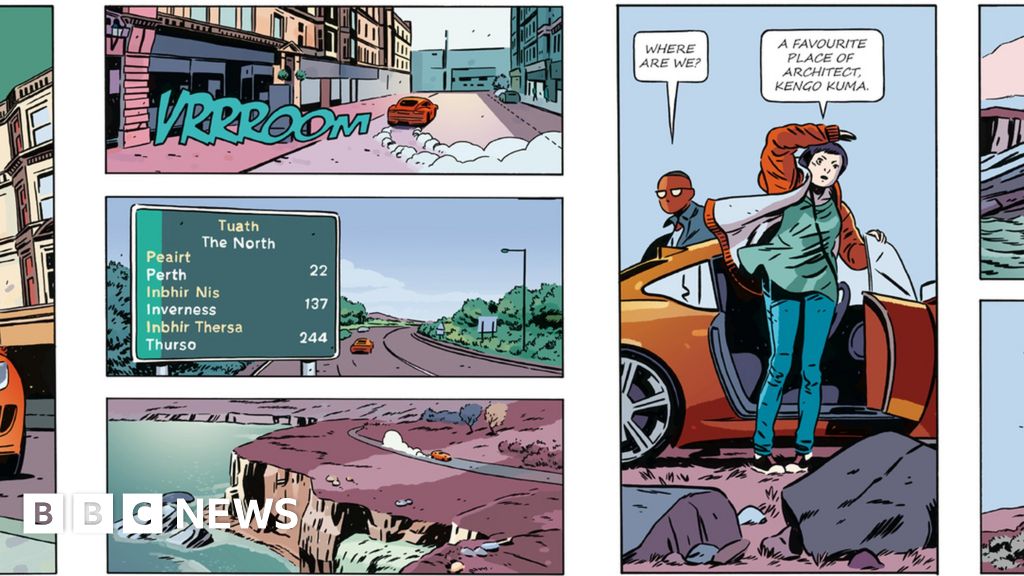 Comic strip at V&A Dundee celebrates Scottish design - BBC News