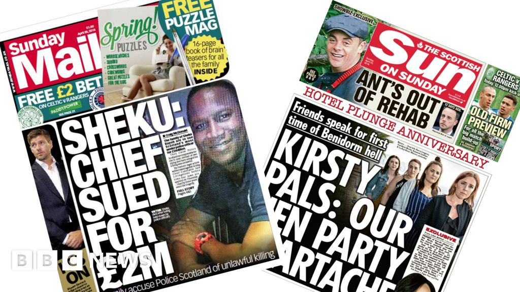 The papers: Sheku Bayoh family sue police for £2m - BBC News