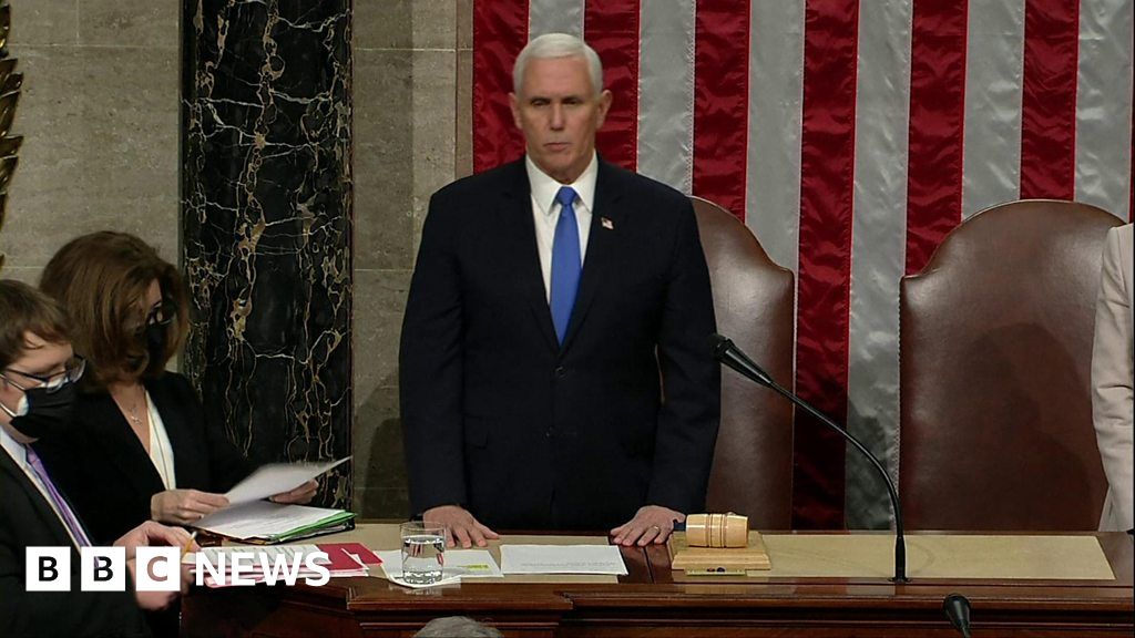 US Election 2020: Congress confirms Joe Biden's victory - BBC News