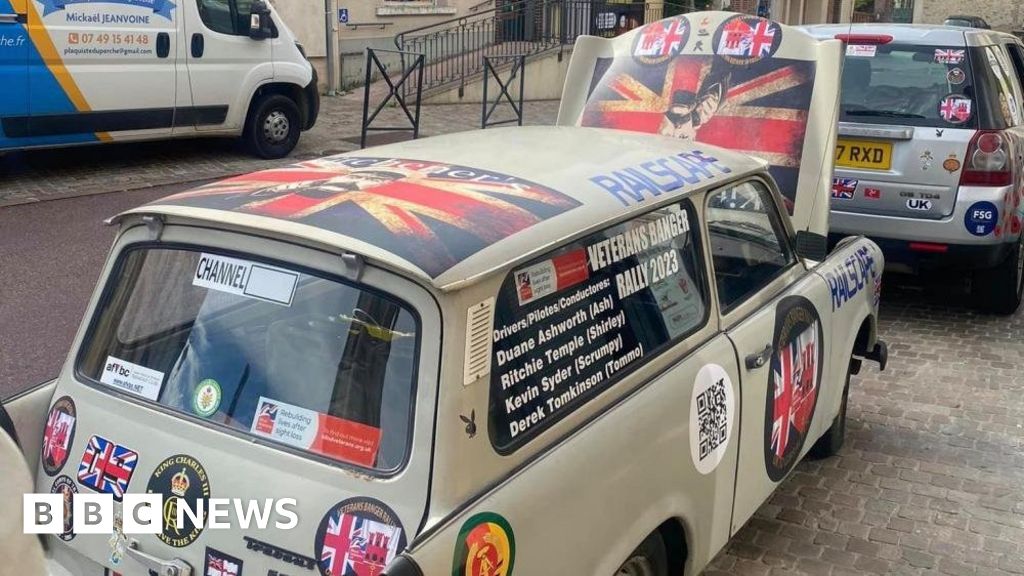 Father of hero soldier from Corby wins car rally - BBC News