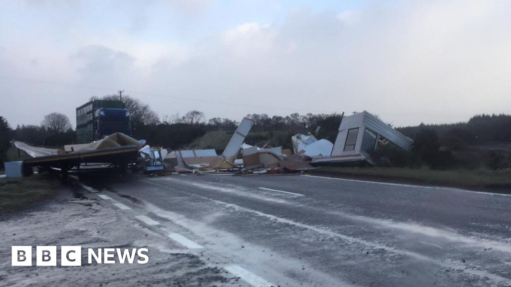 Clear up under way after high winds across north of Scotland - BBC News