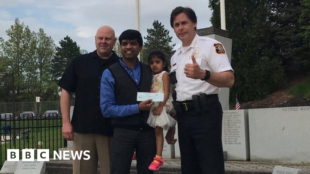 US reward for robbed Indian man who saved colleague - BBC News